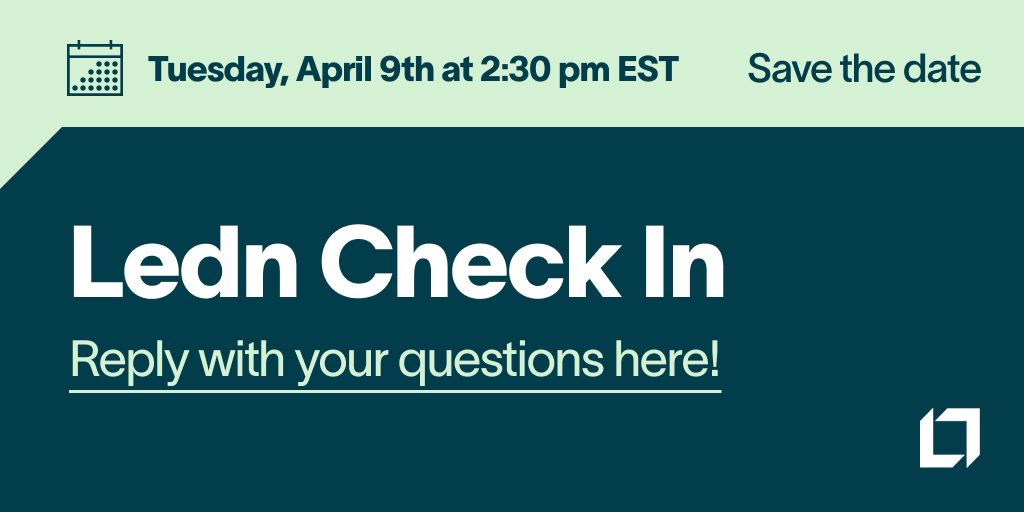 Ledn on LinkedIn: Our Ledn Check In is happening next week! Tune in (X ... Ledn on LinkedIn: Our Ledn Check In is happening next week! Tune in (X ...