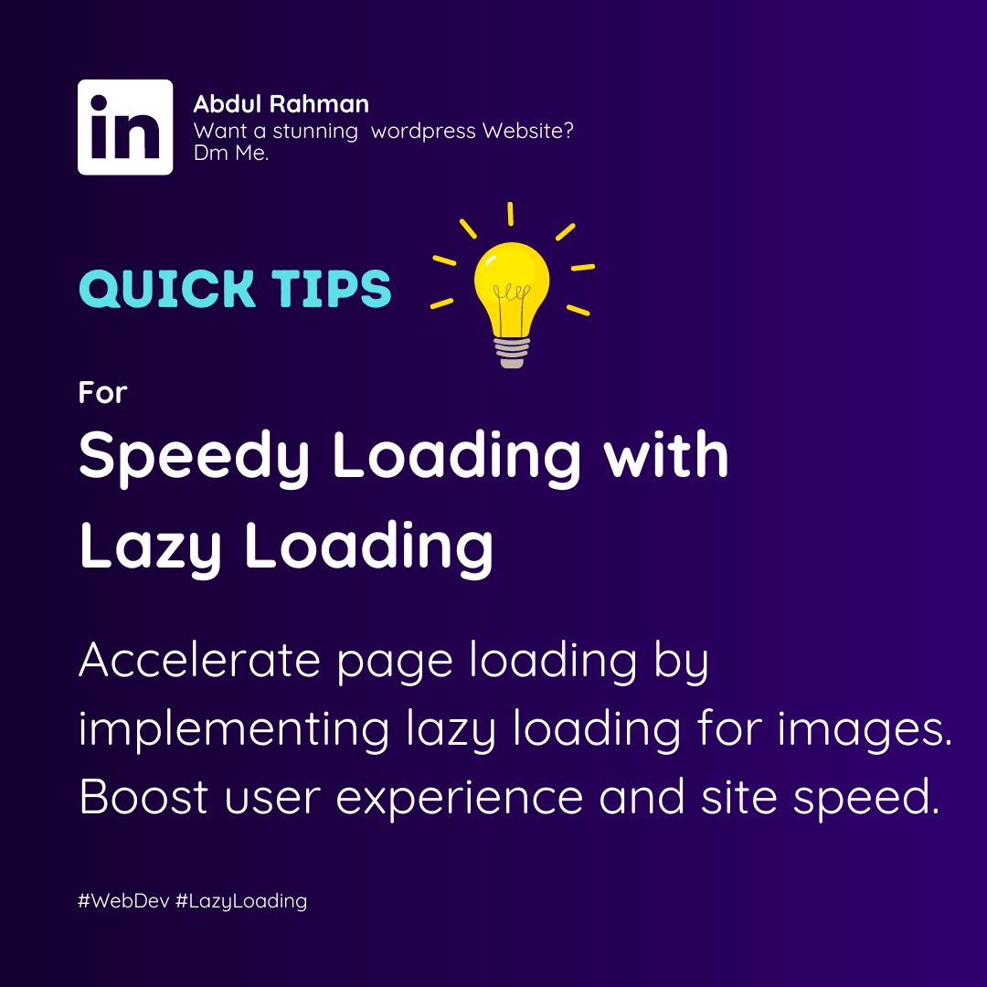 Abdul Rahman Khan on LinkedIn: #webdev #lazyloading Abdul Rahman Khan on LinkedIn: #webdev #lazyloading