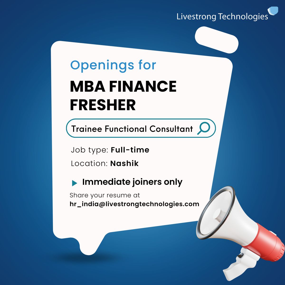 LiveStrong Technologies on LinkedIn: #freshers #financecareers # ... LiveStrong Technologies on LinkedIn: #freshers #financecareers # ...