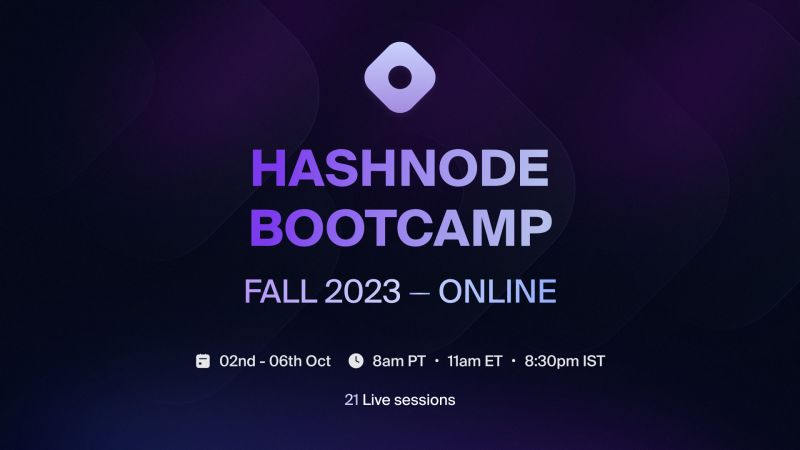 Hashnode on LinkedIn: Join the Hashnode Bootcamp Fall 2023 next week: 💠... Hashnode on LinkedIn: Join the Hashnode Bootcamp Fall 2023 next week: 💠...