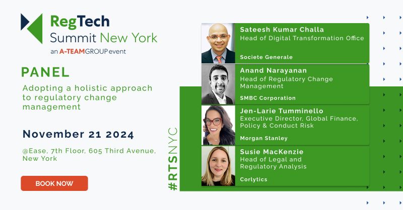 RegTech Insight, from A-Team Group on LinkedIn: #rtsnyc #regtech # ... RegTech Insight, from A-Team Group on LinkedIn: #rtsnyc #regtech # ...