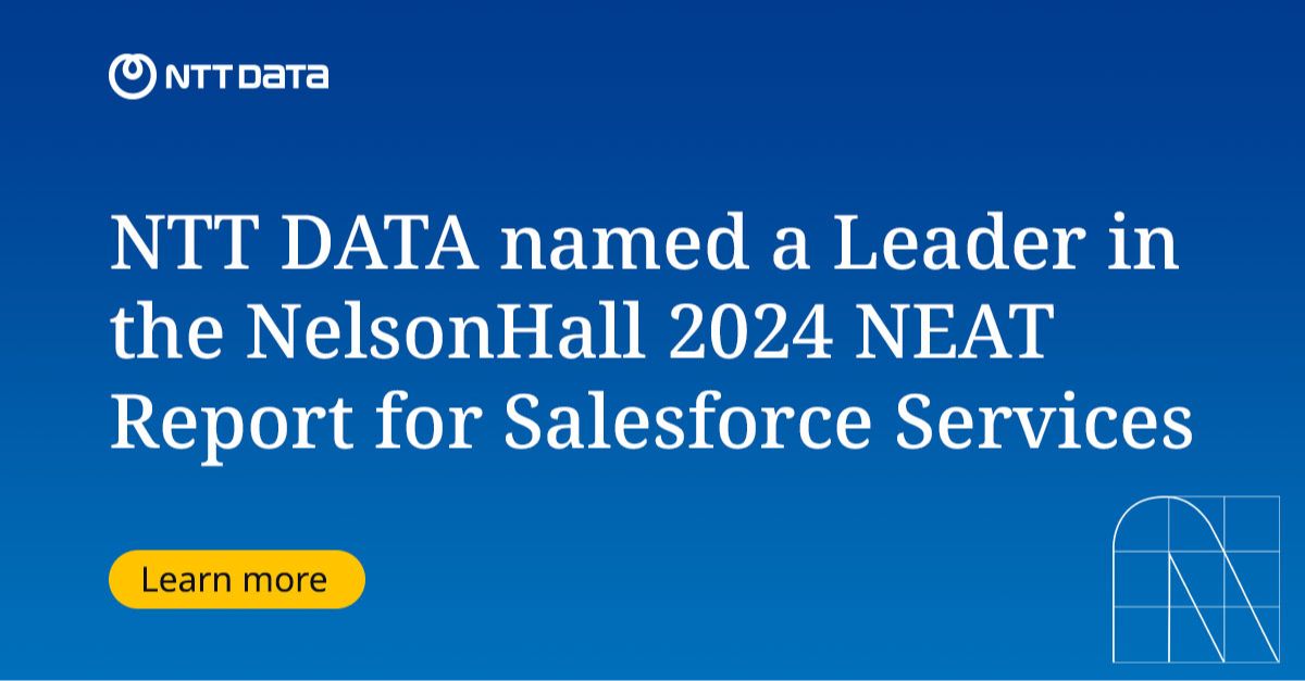 Michelle Wenzel on LinkedIn: NTT DATA Named a Leader in NelsonHall's ... Michelle Wenzel on LinkedIn: NTT DATA Named a Leader in NelsonHall's ...
