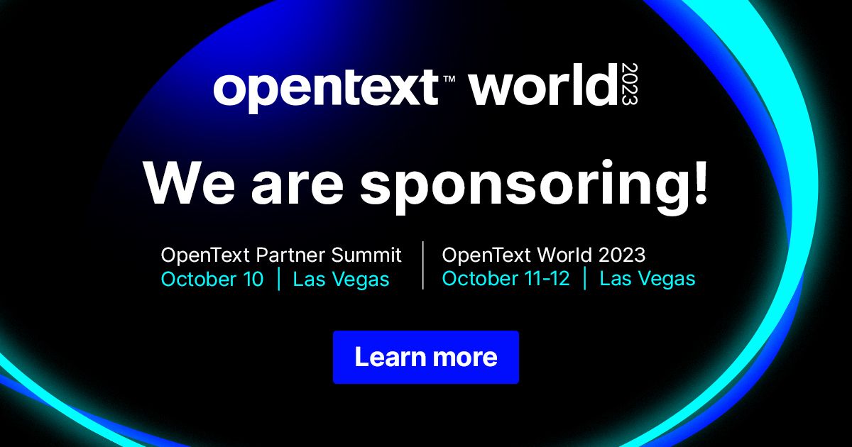 Luke Trafton, CSPO on LinkedIn: Personal Information - OpenText World 2023 Luke Trafton, CSPO on LinkedIn: Personal Information - OpenText World 2023