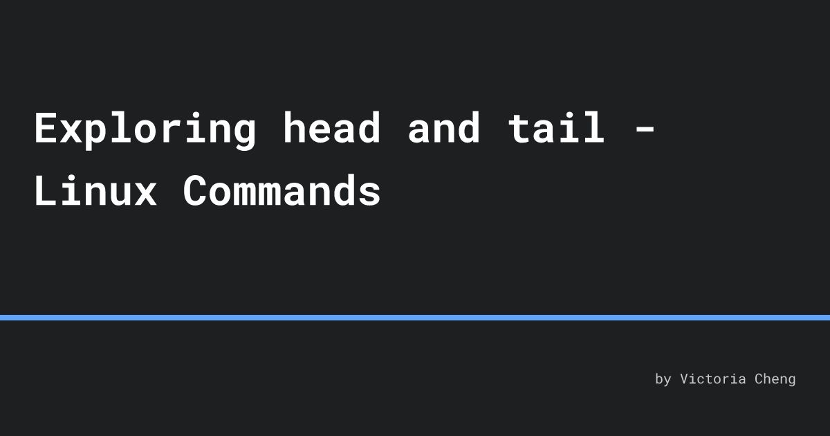 Hsiu-Chia Cheng on LinkedIn: Exploring head and tail - Linux Commands Hsiu-Chia Cheng on LinkedIn: Exploring head and tail - Linux Commands
