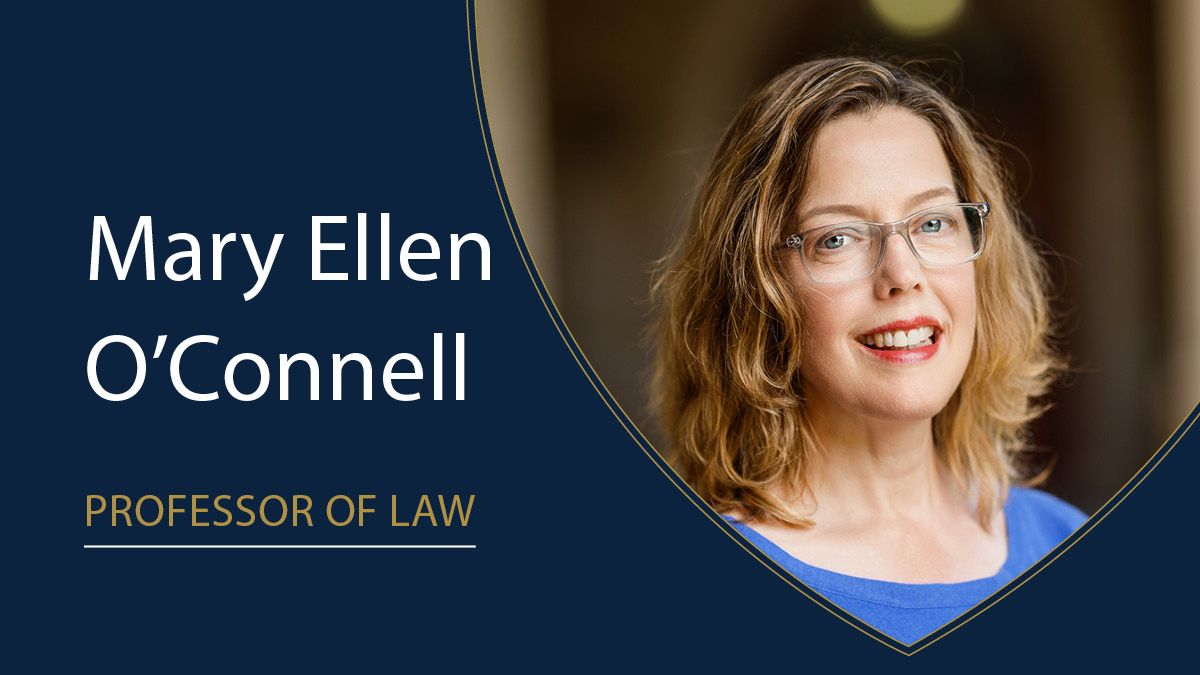 Notre Dame Law School on LinkedIn: ND Law Professor Mary Ellen O ... Notre Dame Law School on LinkedIn: ND Law Professor Mary Ellen O ...