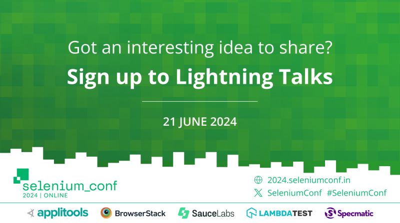 Selenium Conference (India) on LinkedIn: #seleniumconf #lightningtalks ... Selenium Conference (India) on LinkedIn: #seleniumconf #lightningtalks ...