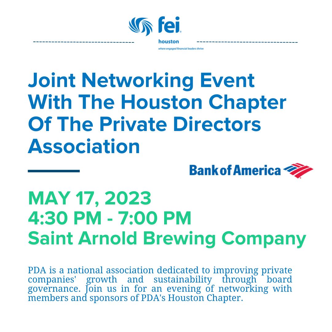 FEI Houston (Financial Executives International) on LinkedIn: # ... FEI Houston (Financial Executives International) on LinkedIn: # ...