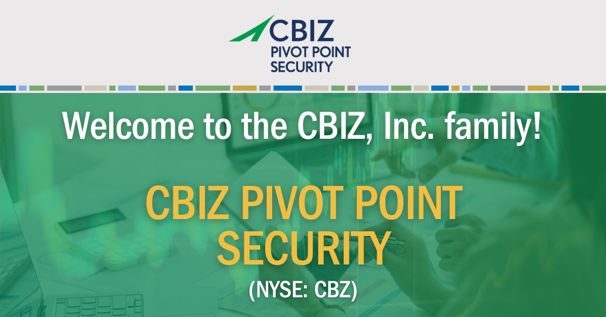 CBIZ on LinkedIn: CBIZ ACQUIRES INFORMATION SECURITY FIRM PIVOT POINT ... CBIZ on LinkedIn: CBIZ ACQUIRES INFORMATION SECURITY FIRM PIVOT POINT ...