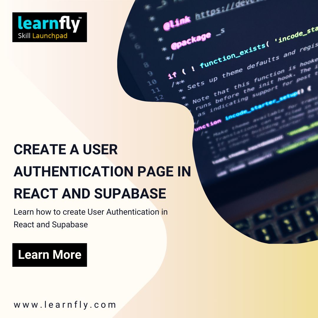 🚀 Learn the power of User Authentication with Learnfly and Supabase. 🛠️ ... 🚀 Learn the power of User Authentication with Learnfly and Supabase. 🛠️ ...