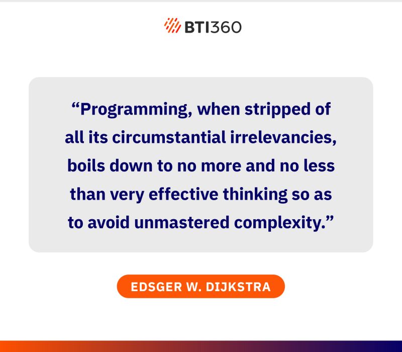 BTI360 on LinkedIn: Programming 🤝 Clear Thinking BTI360 on LinkedIn: Programming 🤝 Clear Thinking
