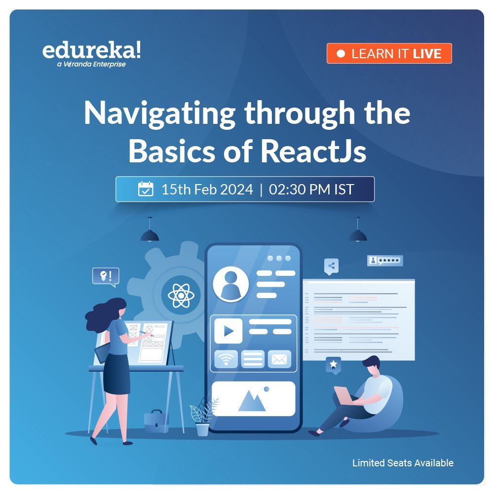 Learn the fundamentals of ReactJs with Edureka's FREE webinar! 🌐 ... Learn the fundamentals of ReactJs with Edureka's FREE webinar! 🌐 ...