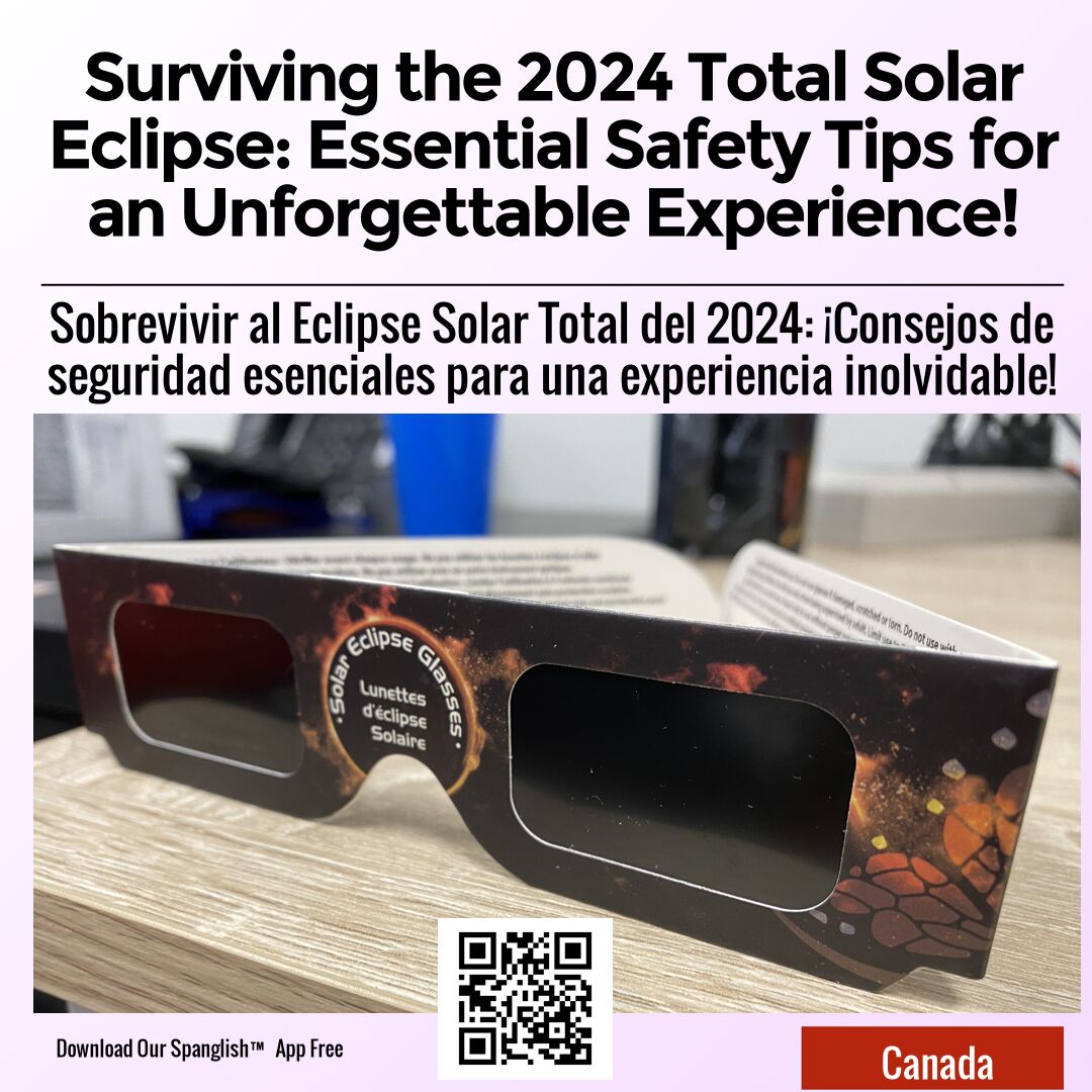 Spanglish News on LinkedIn: Surviving the 2024 Total Solar Eclipse ... Spanglish News on LinkedIn: Surviving the 2024 Total Solar Eclipse ...