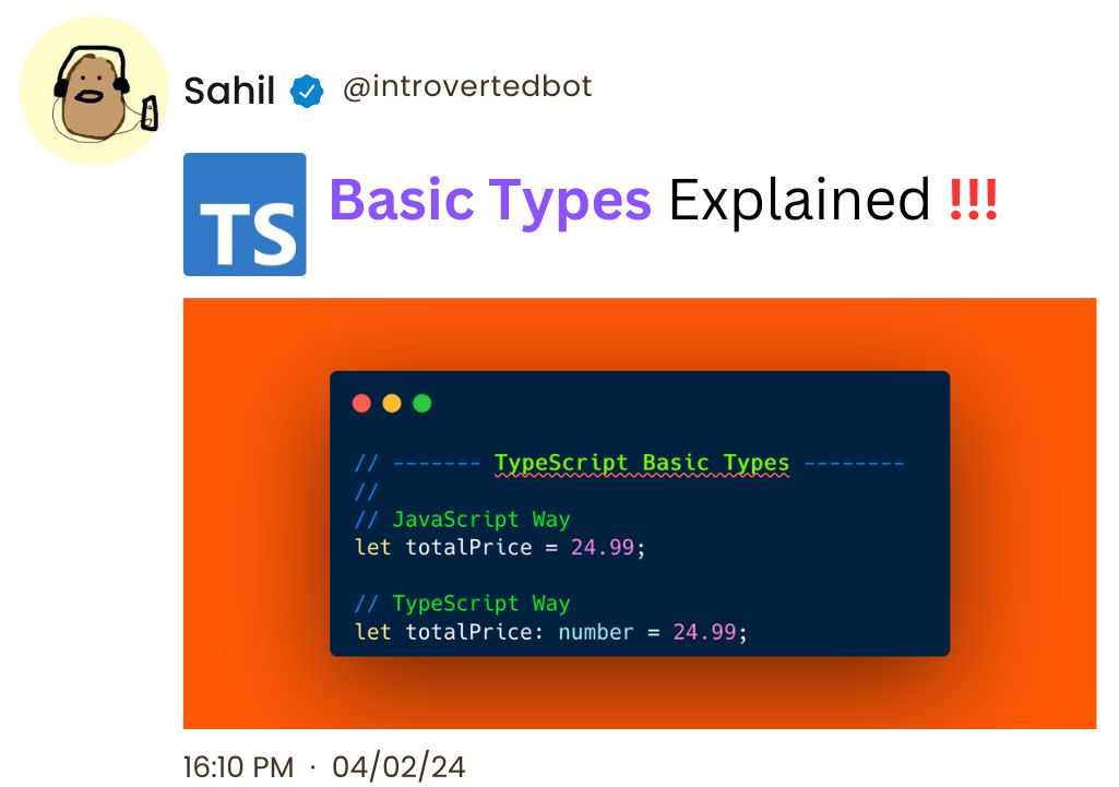 freeCodeCamp on LinkedIn: How Types Work in TypeScript – Explained with ... freeCodeCamp on LinkedIn: How Types Work in TypeScript – Explained with ...