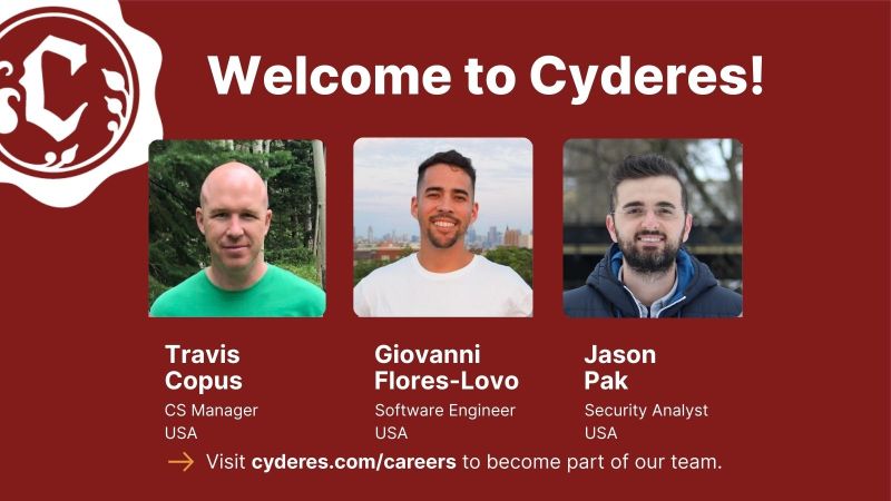 Cyderes on LinkedIn: #newhires #cybersecurity #cyderes Cyderes on LinkedIn: #newhires #cybersecurity #cyderes