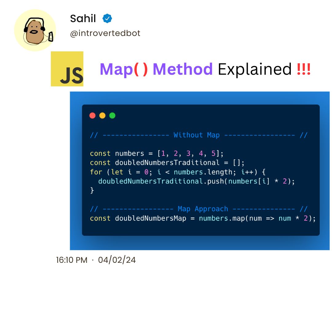 freeCodeCamp on LinkedIn: JavaScript Map Method – Syntax and Code Examples freeCodeCamp on LinkedIn: JavaScript Map Method – Syntax and Code Examples