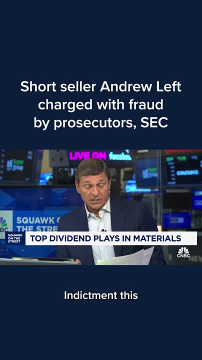 CNBC on LinkedIn: Short seller Andrew Left of Citron charged with fraud ... CNBC on LinkedIn: Short seller Andrew Left of Citron charged with fraud ...