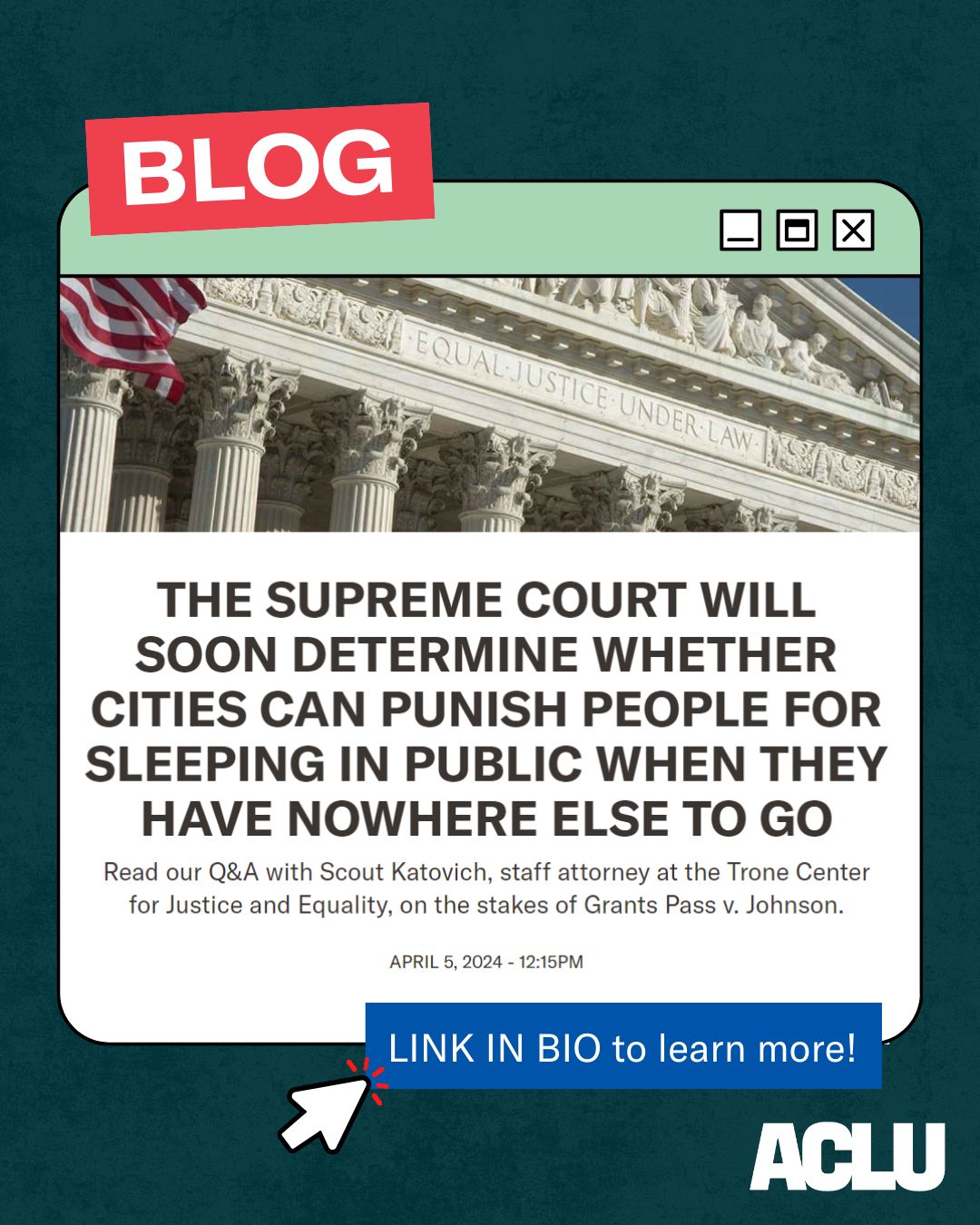 ACLU of Oregon on LinkedIn: ποΈ ICYMI: The United States Supreme Court ... ACLU of Oregon on LinkedIn: ποΈ ICYMI: The United States Supreme Court ...