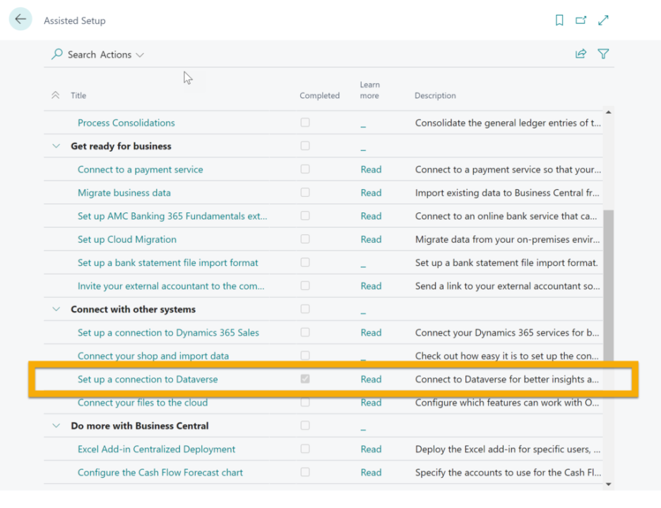 D365BC: Setting Up Dataverse Connection (Part 2) D365BC: Setting Up Dataverse Connection (Part 2)