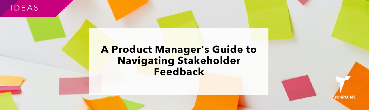 A Product Manager's Guide to Navigating Stakeholder Feedback A Product Manager's Guide to Navigating Stakeholder Feedback