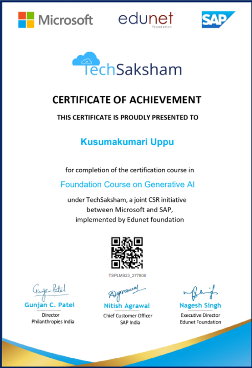 Embracing the Future with Generative AI Embracing the Future with Generative AI