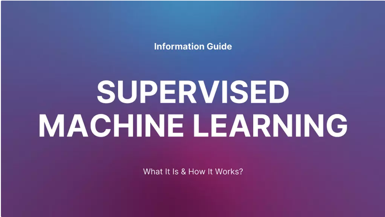 A Beginner's Guide to Supervised Learning Algorithms in Machine Learning A Beginner's Guide to Supervised Learning Algorithms in Machine Learning