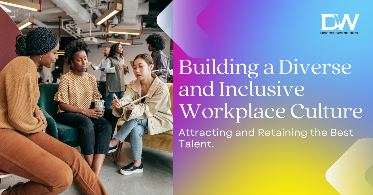 Building a Diverse and Inclusive Workplace Culture Building a Diverse and Inclusive Workplace Culture