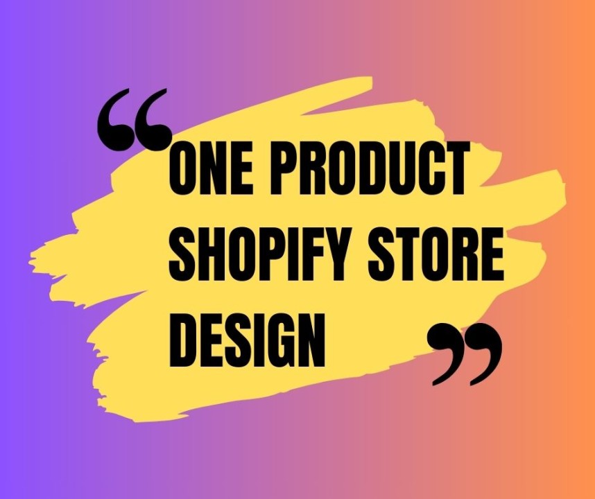 One product shopify store design One product shopify store design