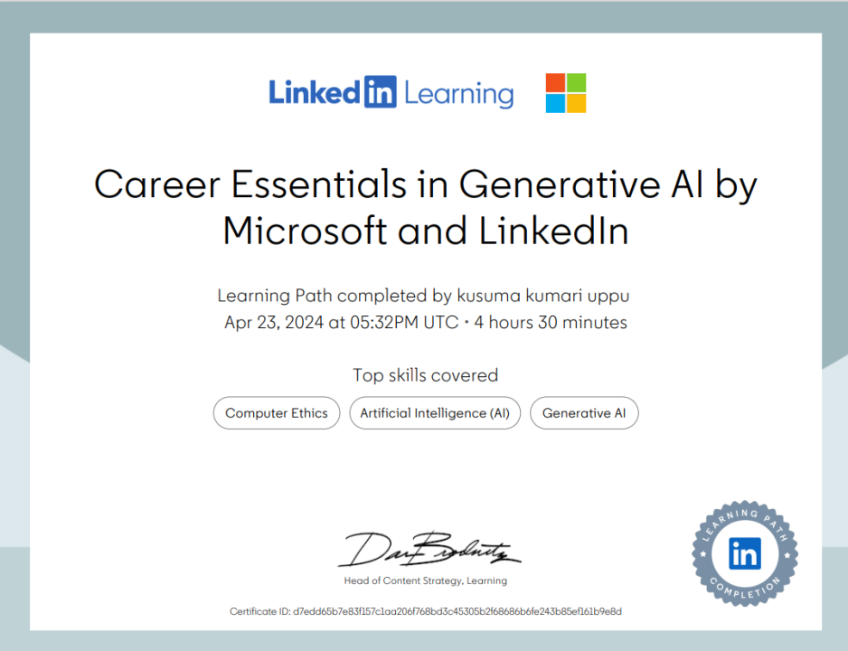 Unlocking New Horizons: A Certificate in Career Essentials in Generative AI Unlocking New Horizons: A Certificate in Career Essentials in Generative AI