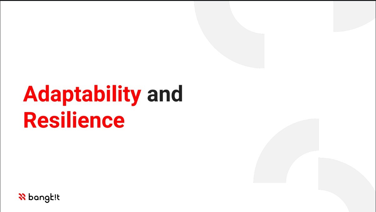 Be Adaptive and Resilient! Be Adaptive and Resilient!