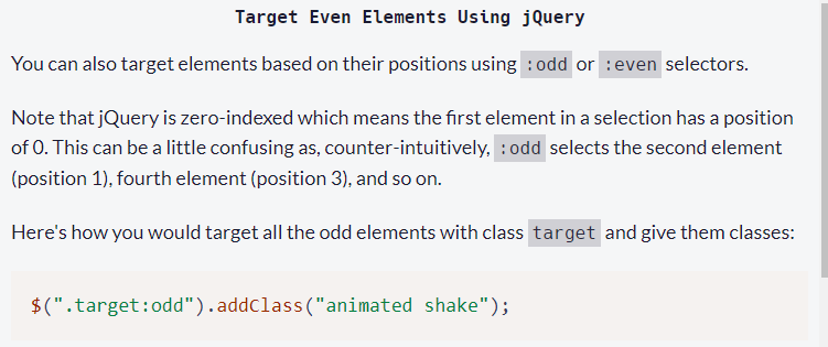Target Even/Odd Elements Using jQuery Target Even/Odd Elements Using jQuery