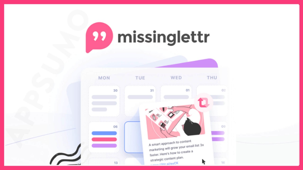Missinglettr Lifetime Deal - Automate social media scheduling Missinglettr Lifetime Deal - Automate social media scheduling