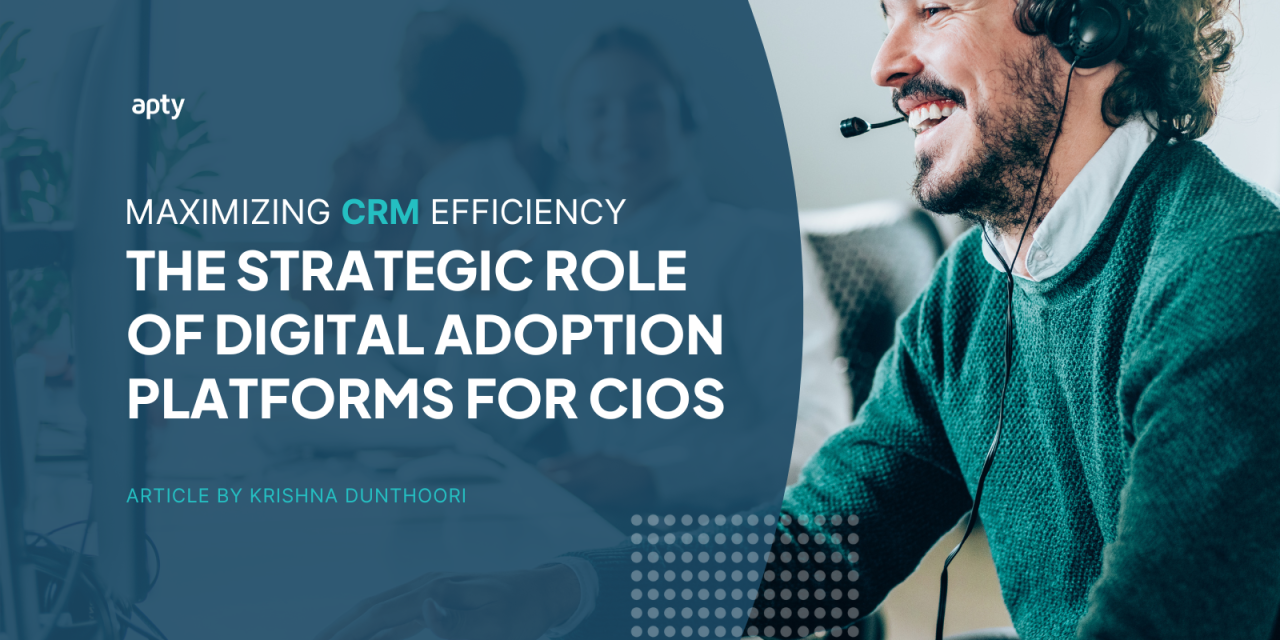 Maximizing CRM Efficiency: Strategic Role of DAPs for CIOs Maximizing CRM Efficiency: Strategic Role of DAPs for CIOs