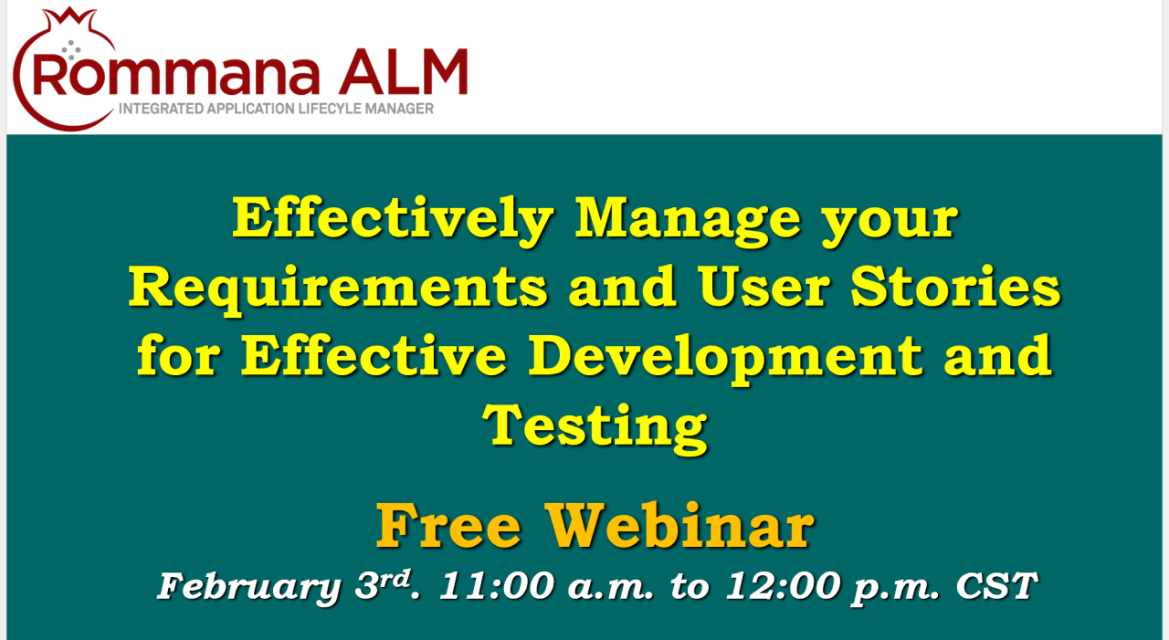 User Story and Requirement Management Best Practices User Story and Requirement Management Best Practices