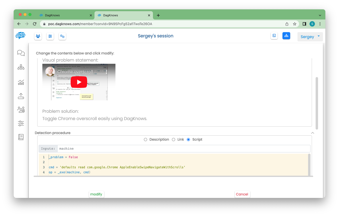 Creating Executable Documentation Using DagKnows Creating Executable Documentation Using DagKnows