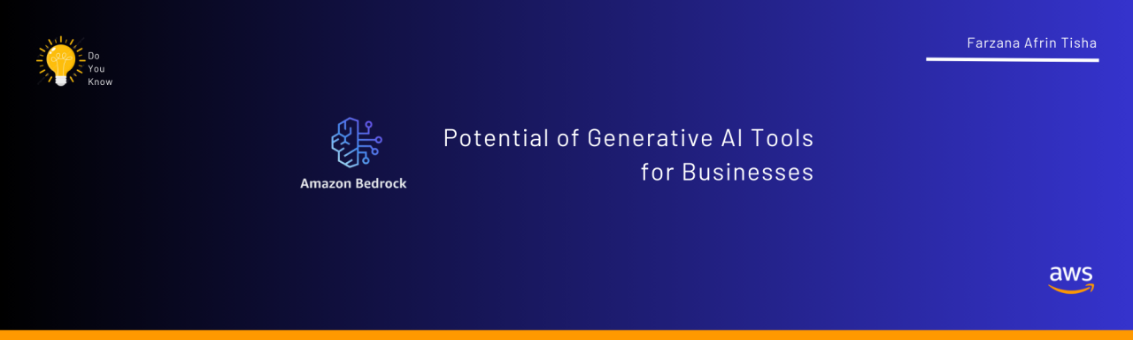 Amazon Bedrock: Unlocking the Potential of Generative AI Tools for ... Amazon Bedrock: Unlocking the Potential of Generative AI Tools for ...