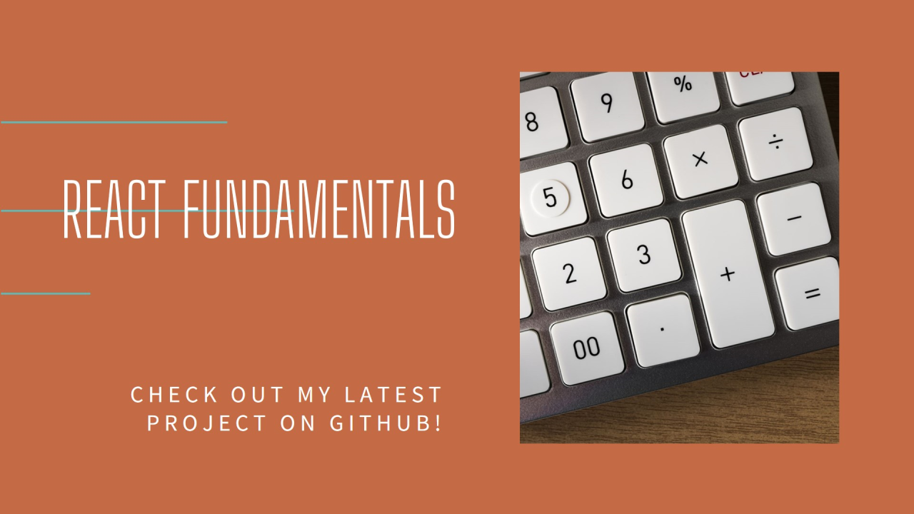 Dive into React Fundamentals: Check Out My Latest Project on GitHub! Dive into React Fundamentals: Check Out My Latest Project on GitHub!