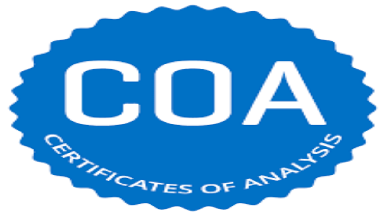 Certificate of Analysis (CoA) Certificate of Analysis (CoA)