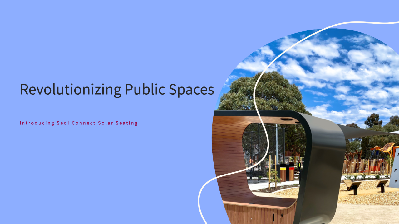 Solar charging seating for public spaces Solar charging seating for public spaces