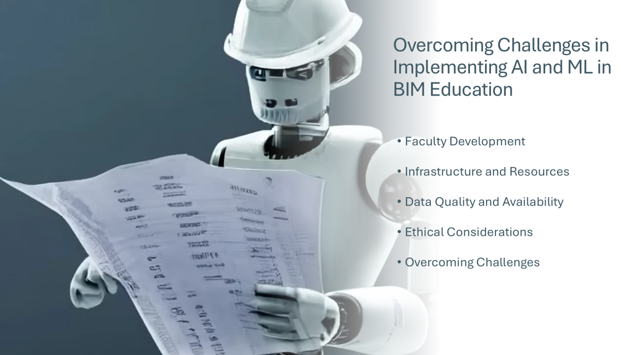 Overcoming Challenges in Implementing AI and ML in BIM Education Overcoming Challenges in Implementing AI and ML in BIM Education