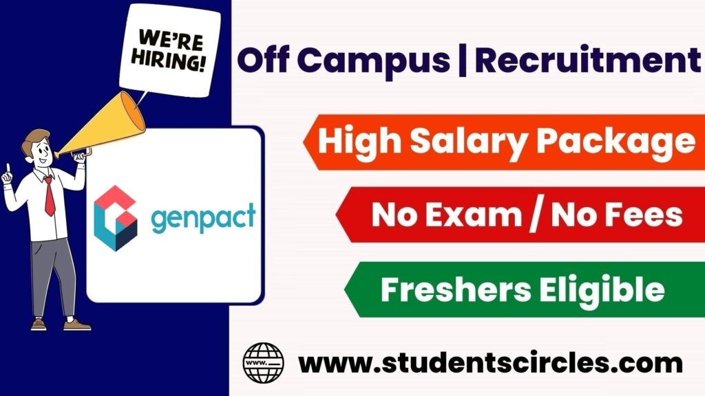Genpact Off Campus Drive 2023 | Fresher | Direct Link Genpact Off Campus Drive 2023 | Fresher | Direct Link
