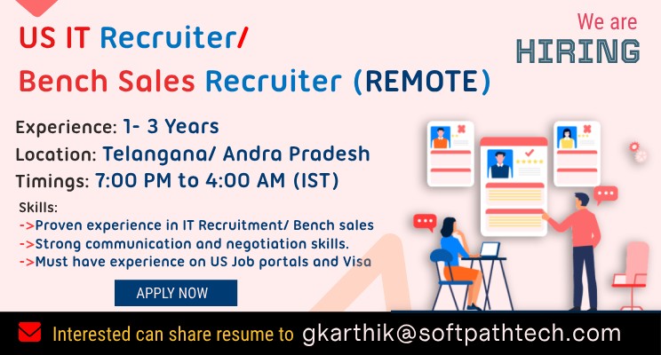 SoftPath Technologies LLC seeking a dynamic IT Recruiter /Bench Sales ... SoftPath Technologies LLC seeking a dynamic IT Recruiter /Bench Sales ...