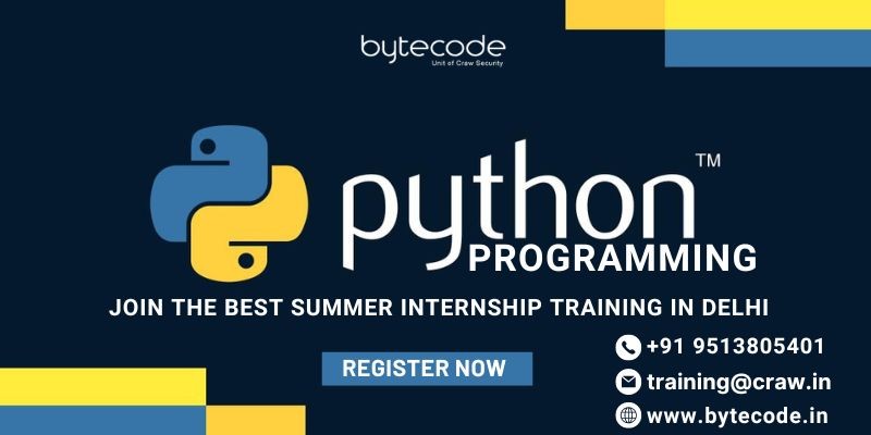 Python Programming Summer Internship Training Course Python Programming Summer Internship Training Course