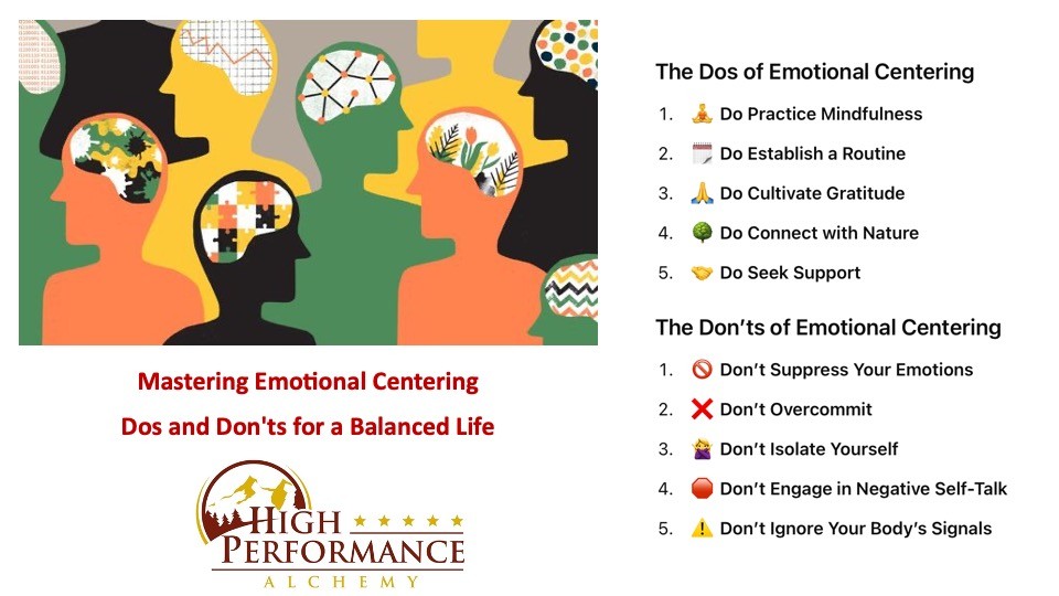 Mastering Emotional Centering: Dos and Don’ts for a Balanced Life Mastering Emotional Centering: Dos and Don’ts for a Balanced Life
