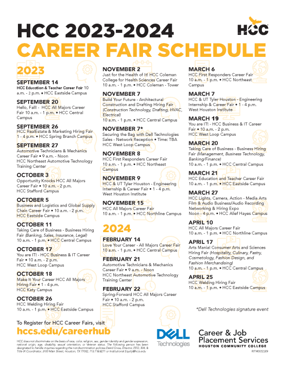 HCC Career Fair Season Opens! HCC Career Fair Season Opens!