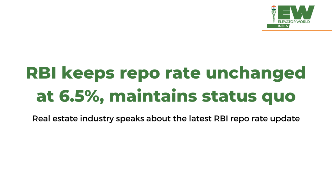 RBI keeps repo rate unchanged at 6.5%, maintains status quo RBI keeps repo rate unchanged at 6.5%, maintains status quo