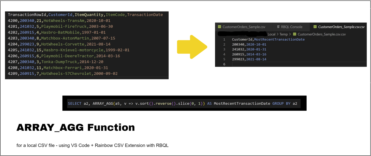 Query a CSV file with a SQL-Like Aggregate Function??? Query a CSV file with a SQL-Like Aggregate Function???