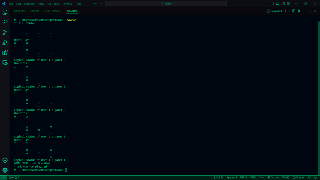 Making A Two Player Tic Tac Toe Game in C++ Making A Two Player Tic Tac Toe Game in C++