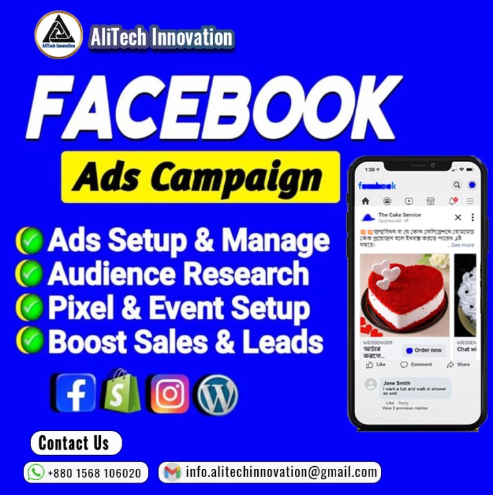 We will set up, manage, and optimize your Facebook and Instagram Ads ... We will set up, manage, and optimize your Facebook and Instagram Ads ...