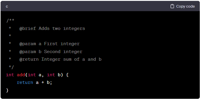 Effective Code Commenting in C Effective Code Commenting in C