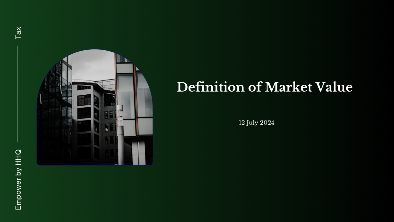 Definition of Market Value Definition of Market Value